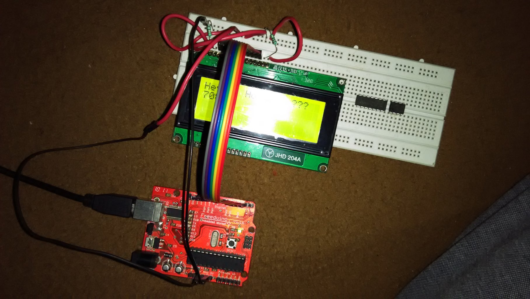 Interfacing 20x4 Lcd With Arduino 5 Steps Instructables