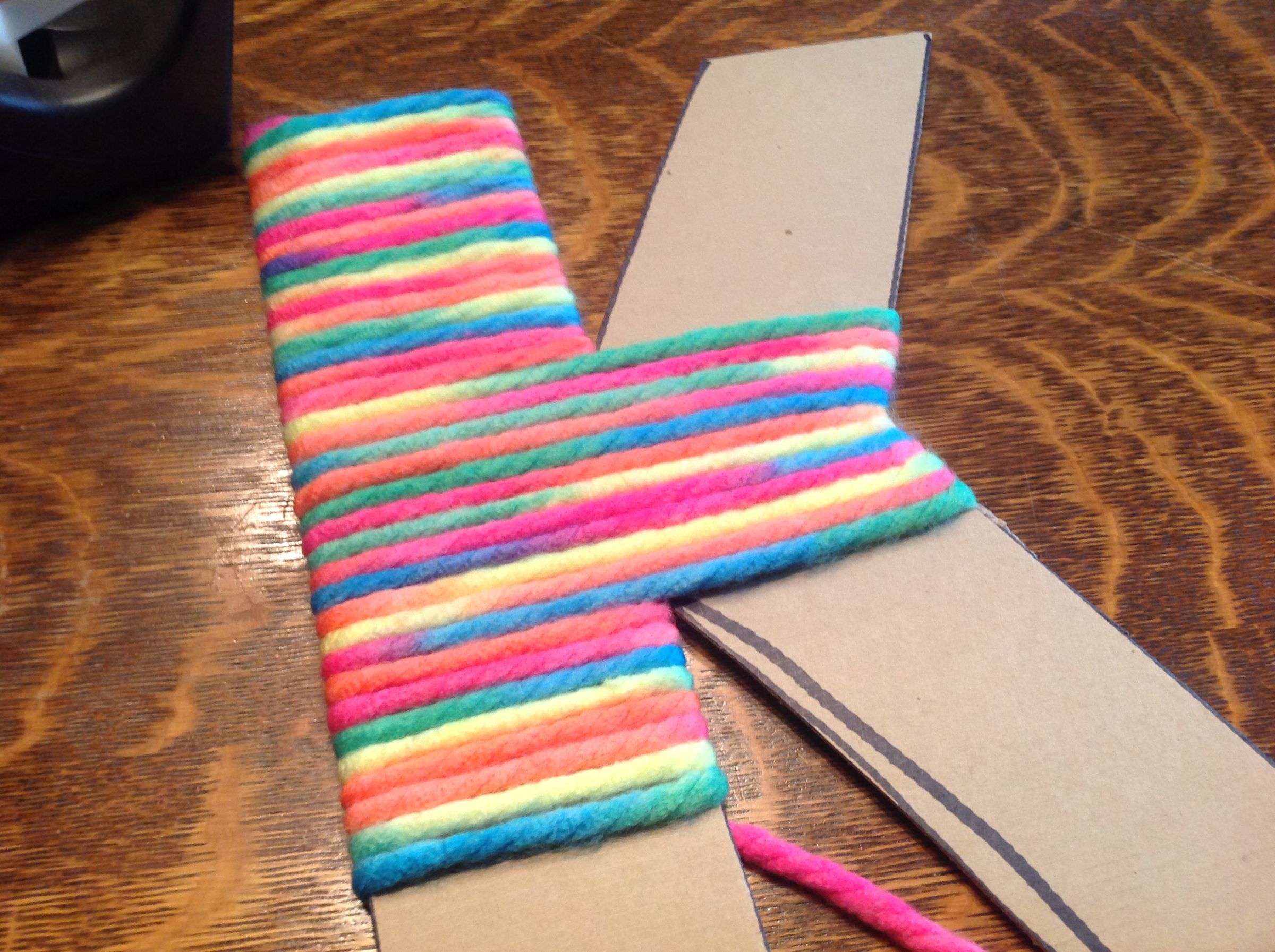 Cardboard + Yarn Letter : 7 Steps - Instructables