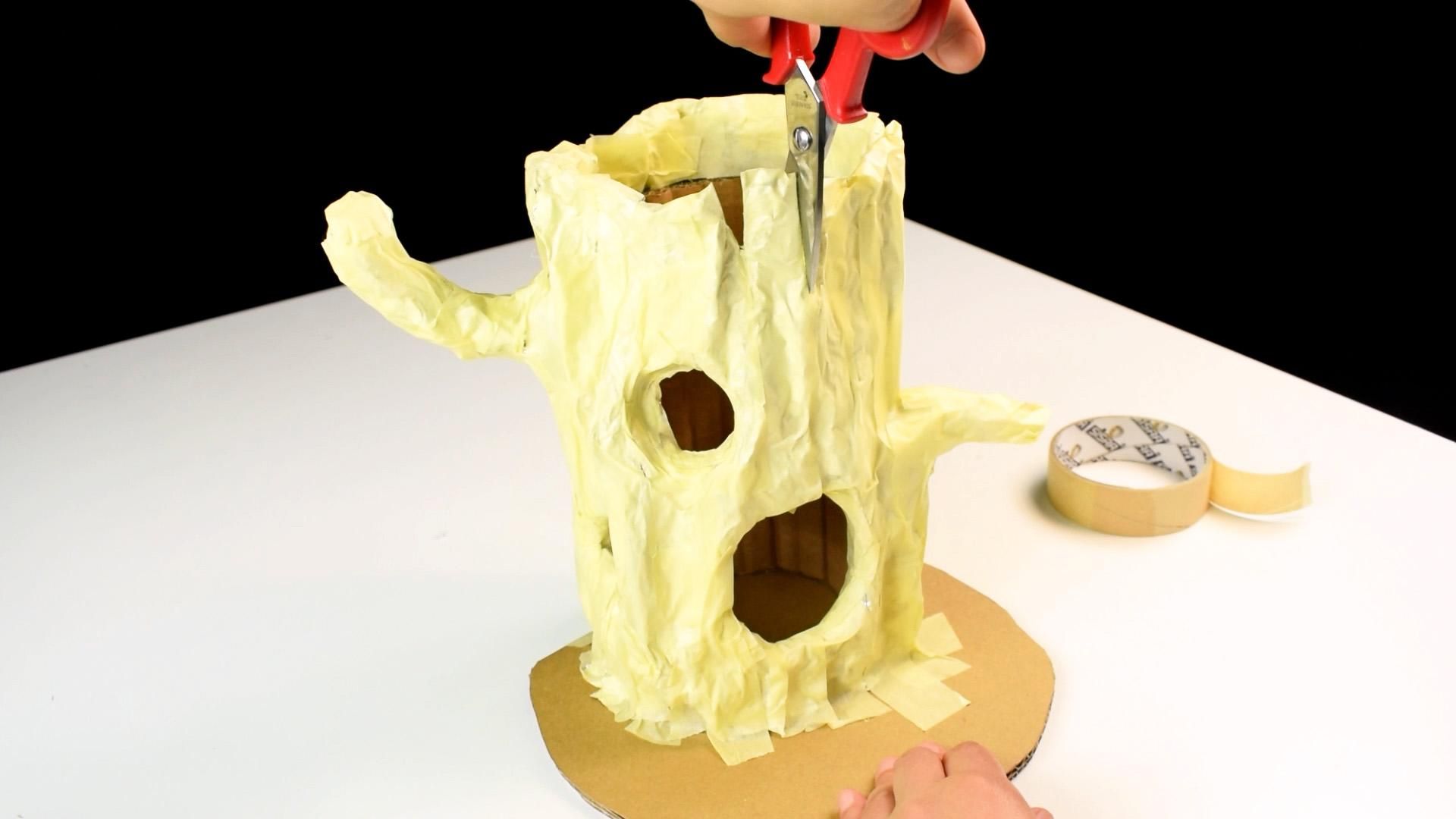 Paper Mache Fairy Garden Tree House : 15 Steps (with Pictures ...