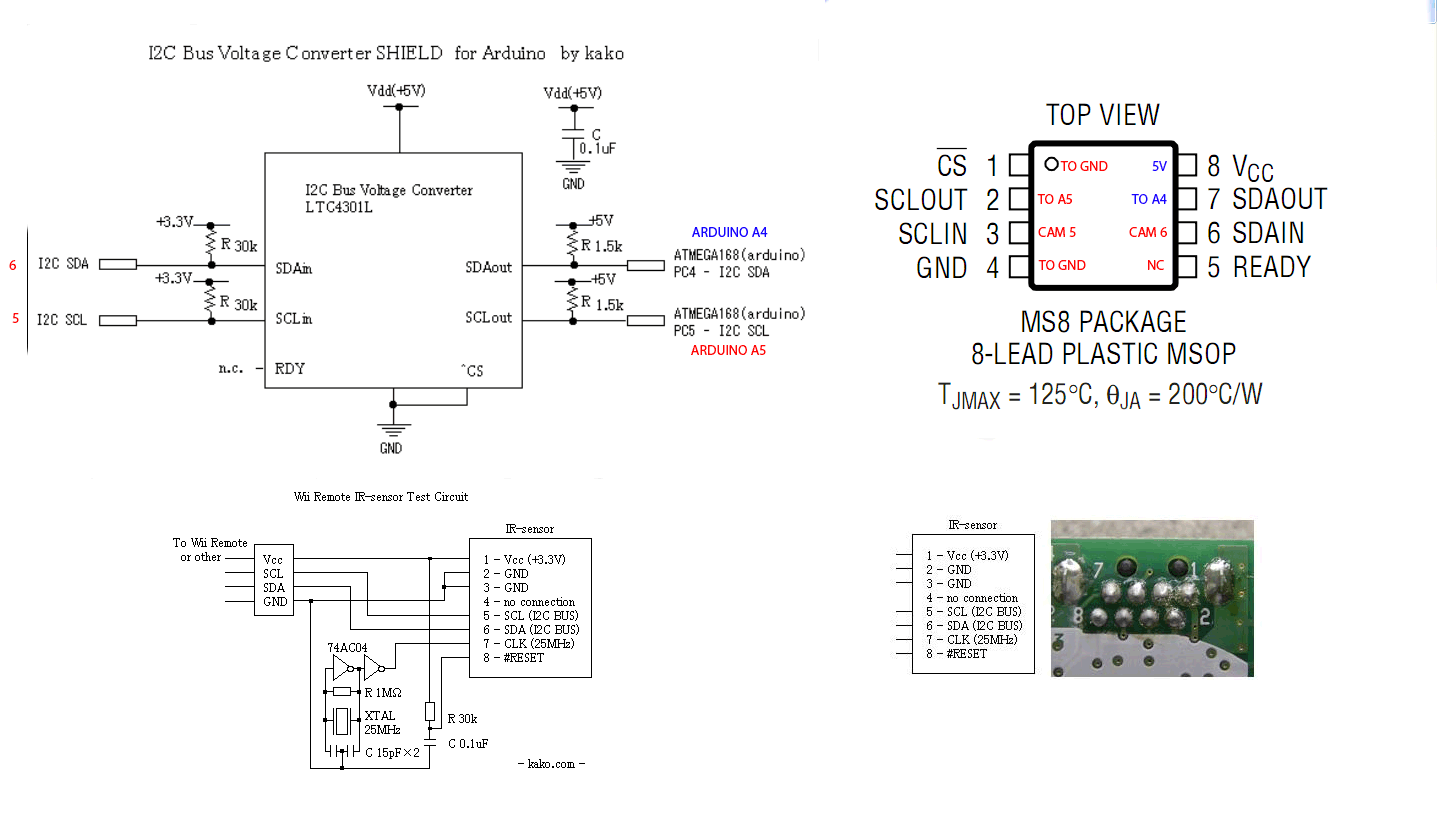 Wii Remote IR Camera Hack With Arduino Interface : 6 Steps (with ...