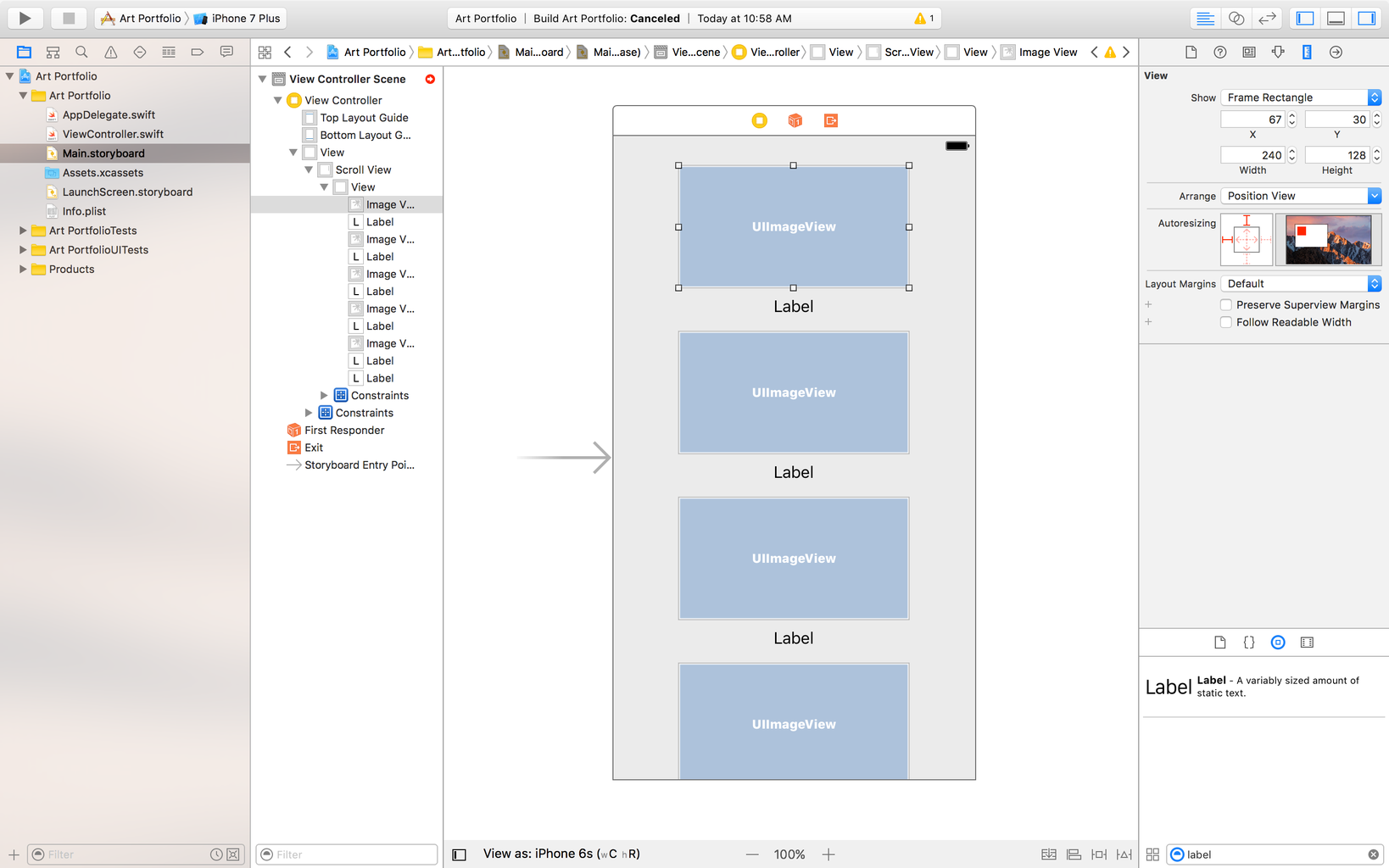 How To Implement A Uiscrollview Xcode 7 Steps Instructables