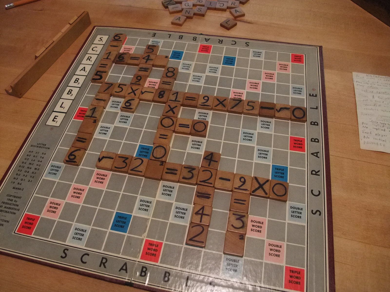 Number Scrabble - the Game (aka: Math Scrabble) : 4 Steps (with ...