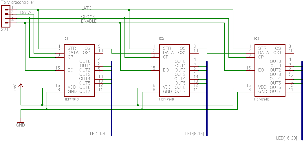 LED Matrix Using Shift Registers : 7 Steps (with Pictures) - Instructables