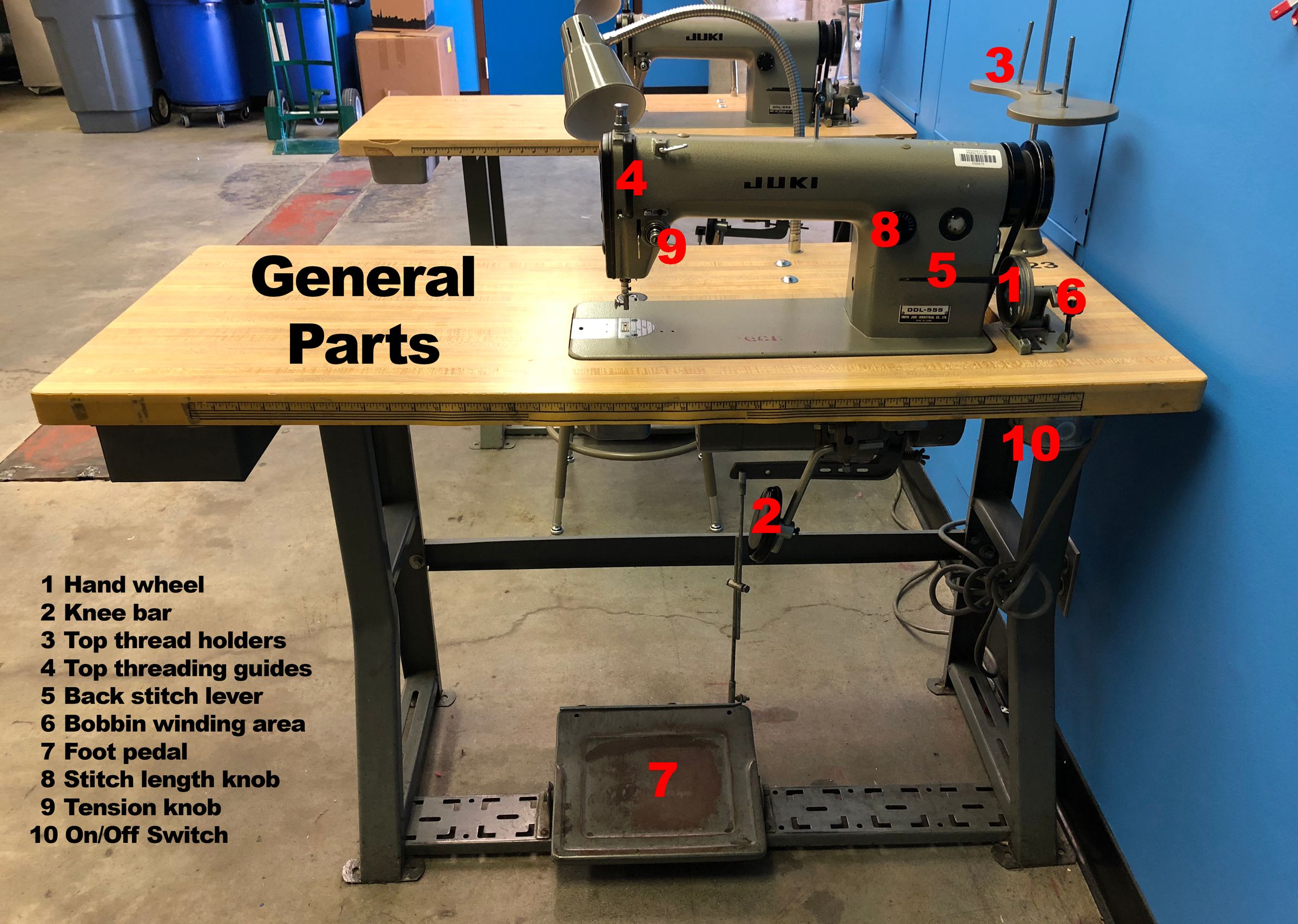 How to Thread a Juki Industrial Sewing Machine : 8 Steps (with Pictures ...