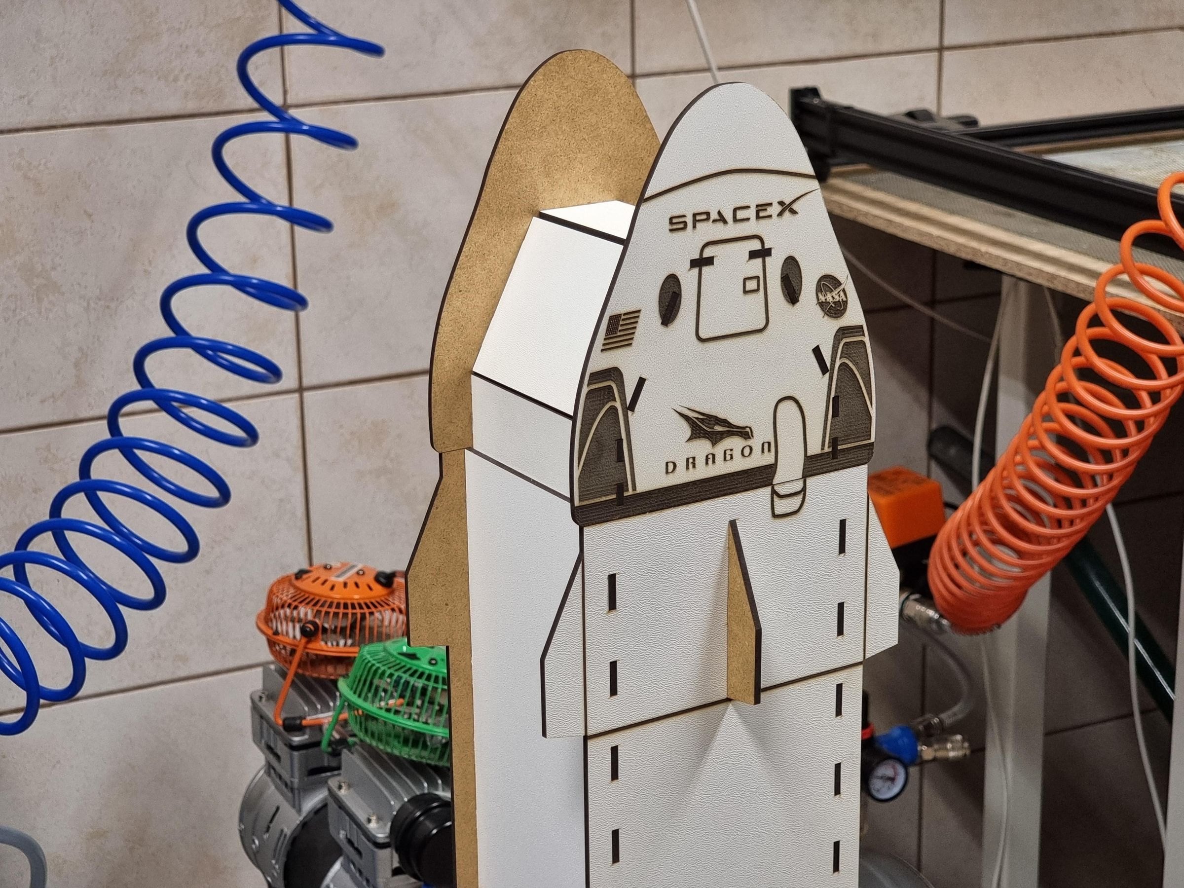 Falcon 9 Socks Dispenser, With Dragon and Doge on Board! : 11 Steps ...