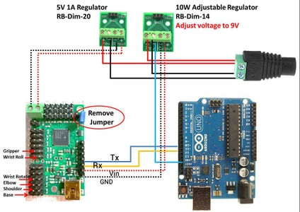 Homemade Robotic Arm Using Standard Parts Using Arduino and a ...