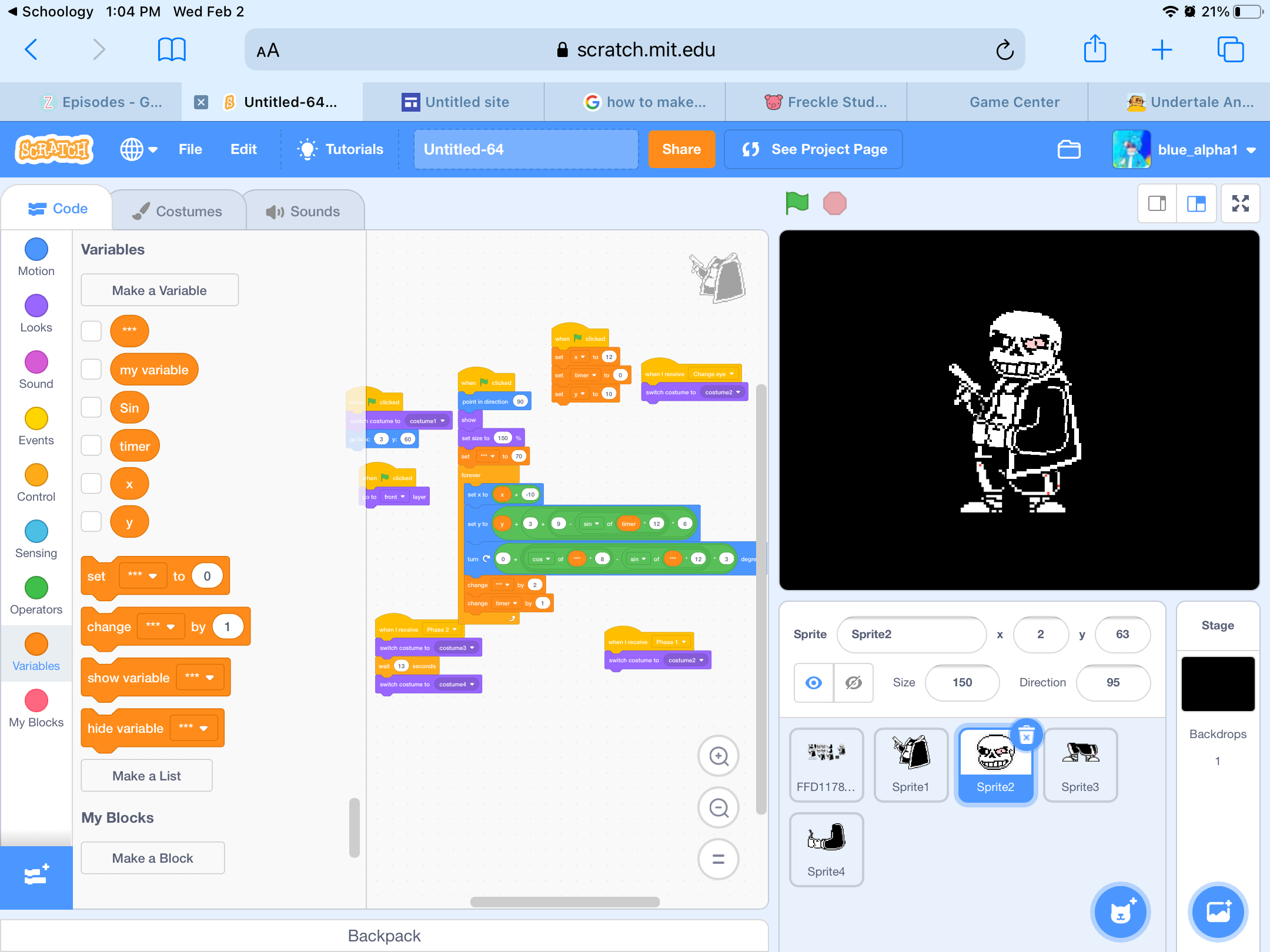 How to Make a Undertale Animation on Scratch : 5 Steps - Instructables