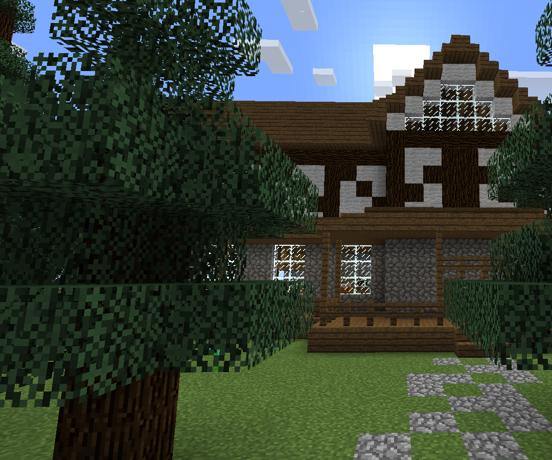 half-timbered minecraft house DIY Project - Step-by-Step DIY Project ...