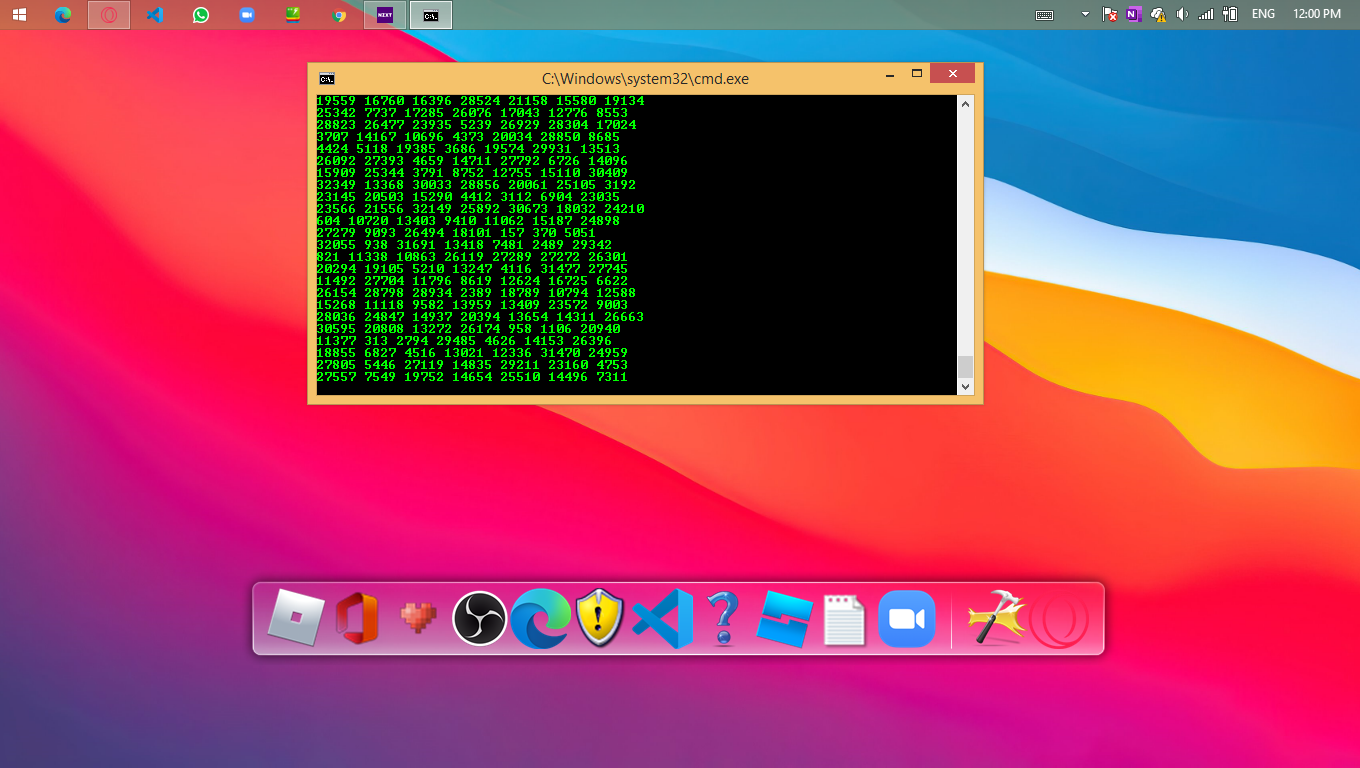 Command Prompt Matrix NUMBERS : 5 Steps - Instructables