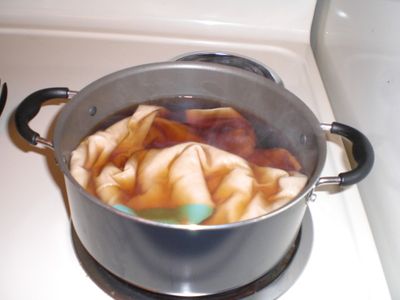 How to Tea-Dye (Step-by-step Instructions for Dying Fabric Using Tea ...