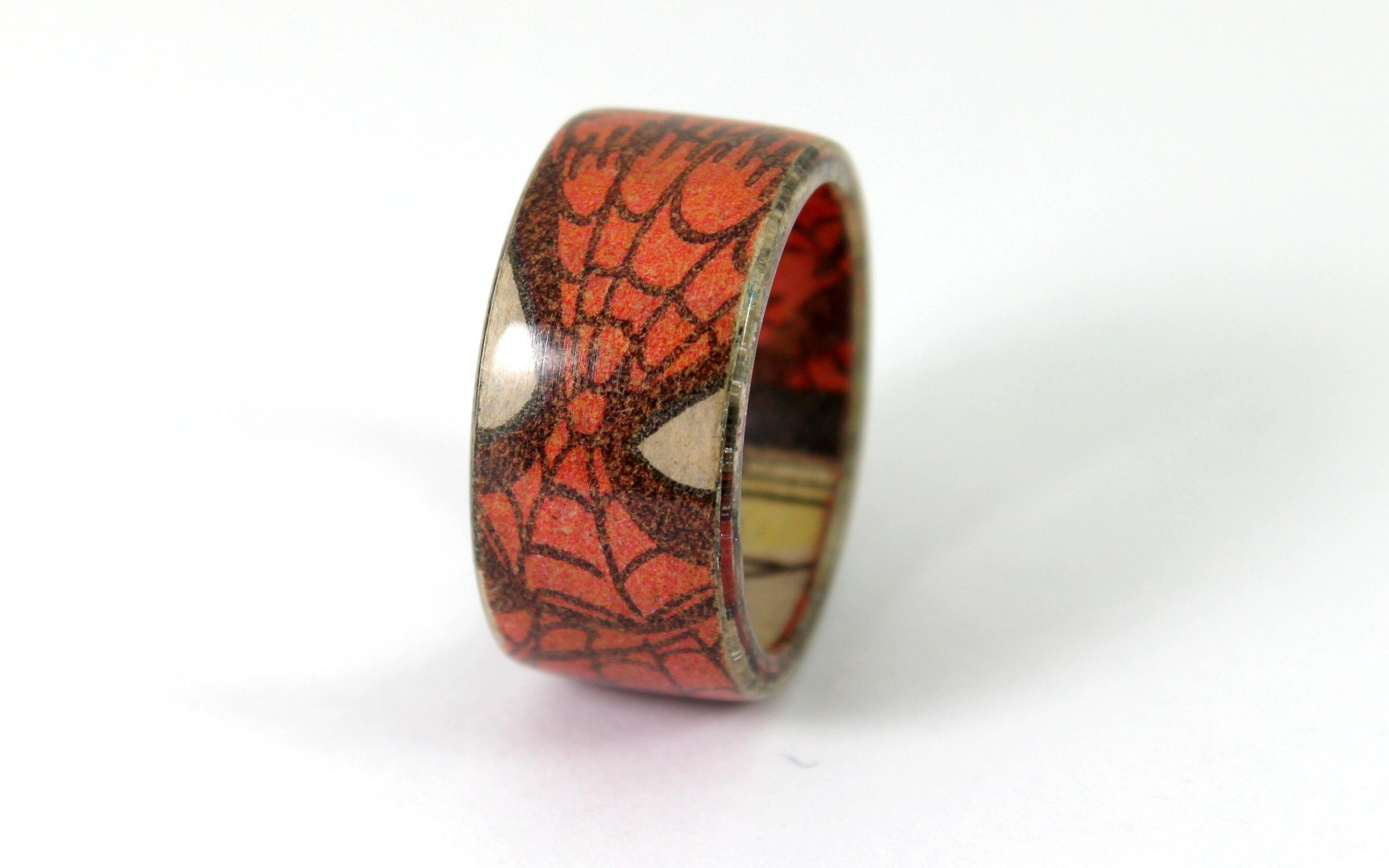 Superhero Ring Made With Comic Books - Spiderman Ring : 7 Steps (with ...