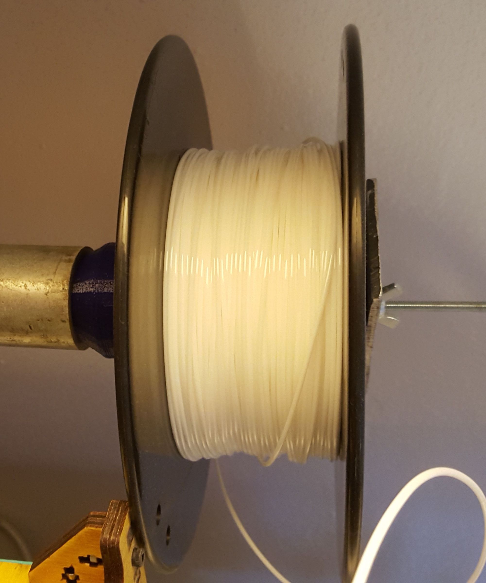 Free Standing Filament Spool Stand for Small 3D Printers : 4 Steps ...