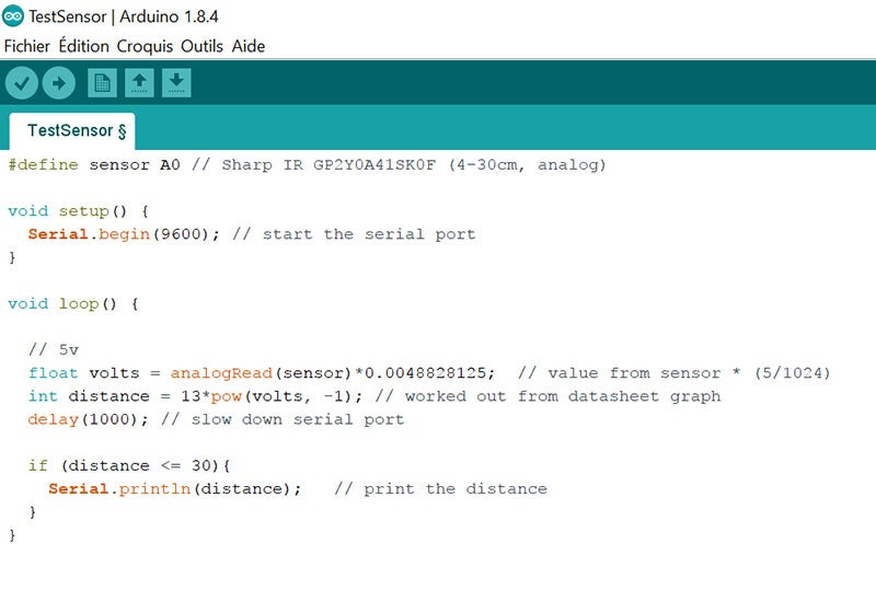 Oscurecer Juicio Atleta Sharp Sensor Arduino Code Introducir Pato Hipócrita 2110