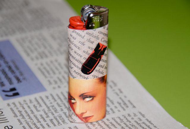 Painting Acrylic Art & Collectibles Lighter with pouring paints design ...