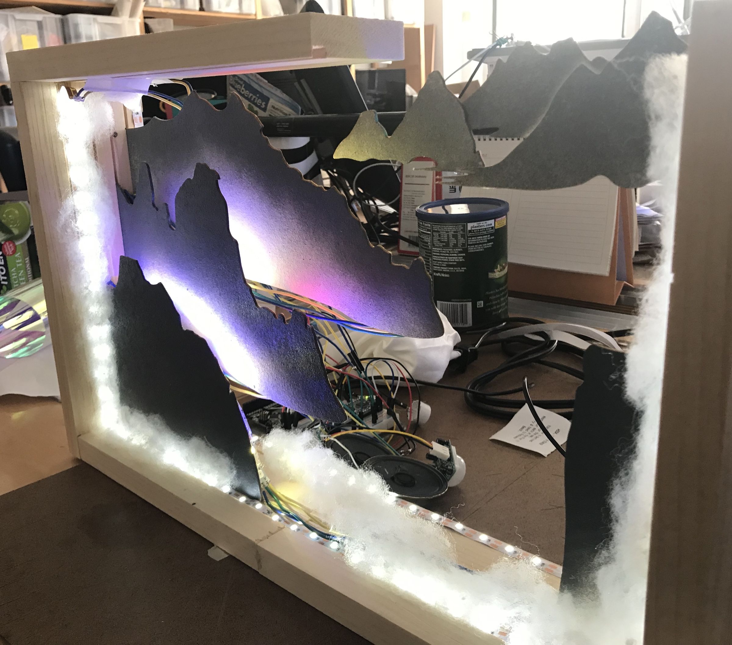 Chinese Traditional Painting NeoPixel Wall Art (Powered by Arduino) : 6 ...