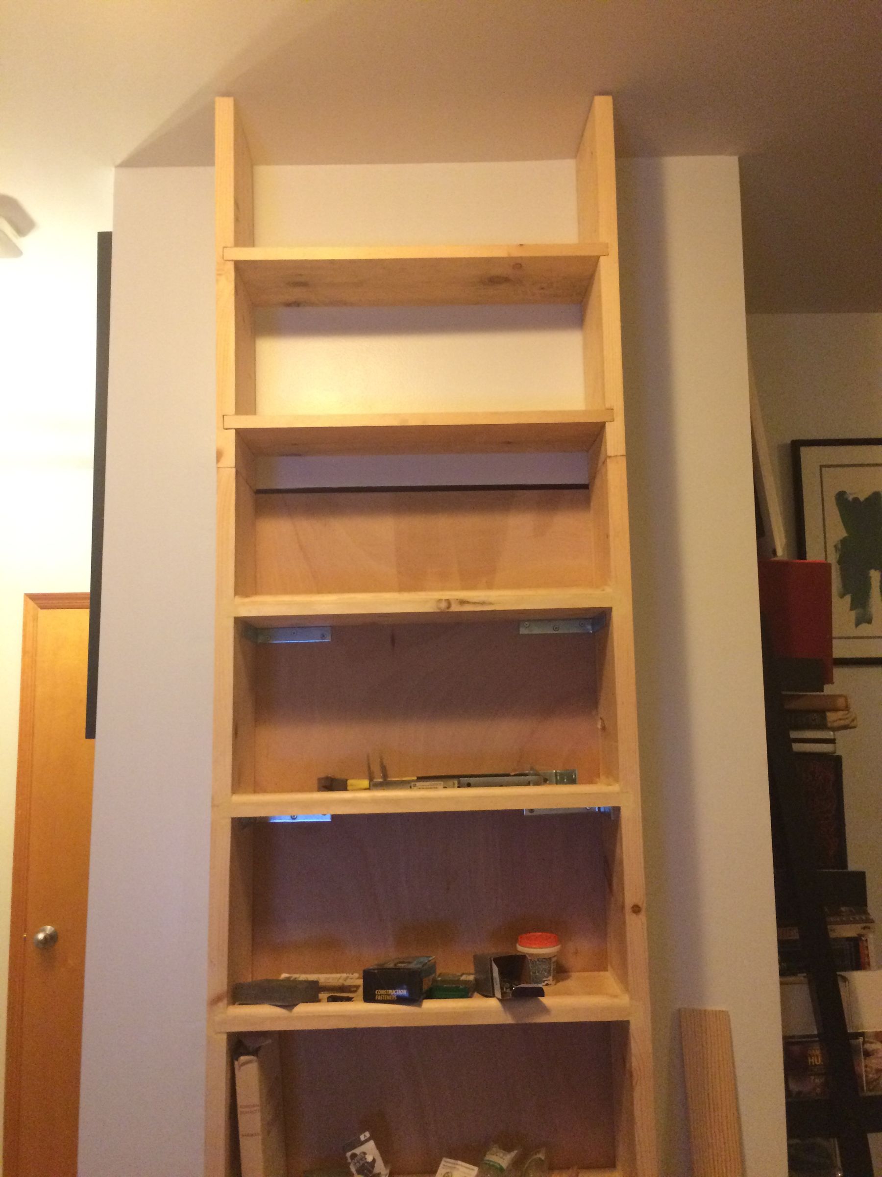 Super SIMPLE Secret Bookshelf Door & Book Unlock Mechanism : 9 Steps ...