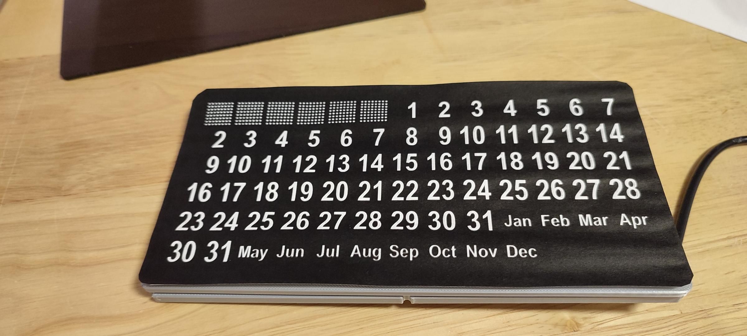 Perpetual Calendar With Google Calendar Connection : 6 Steps (with ...