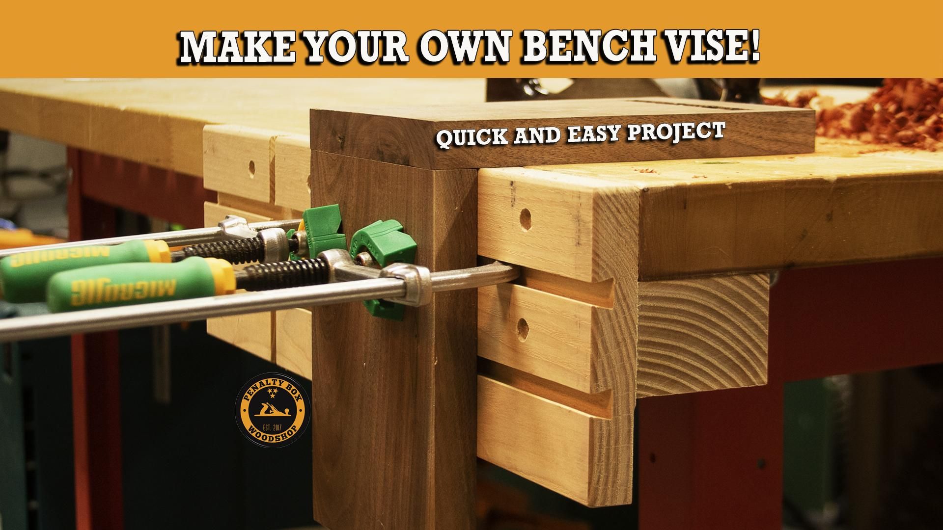 DIY Woodworking Bench Vise - Quick and Easy Shop Project : 7 Steps ...
