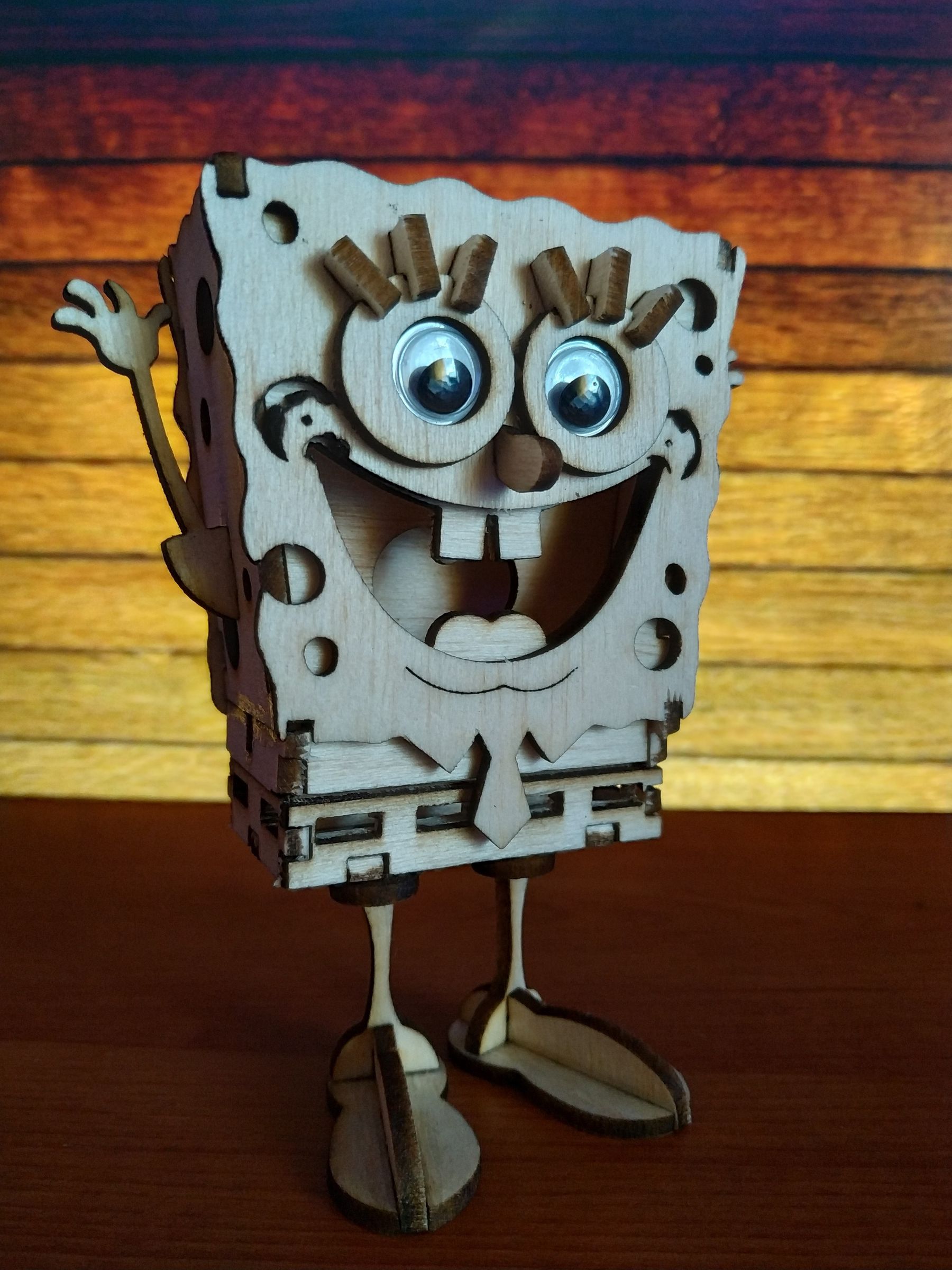 Laser Cut a Wooden Spongebob Model - Instructables