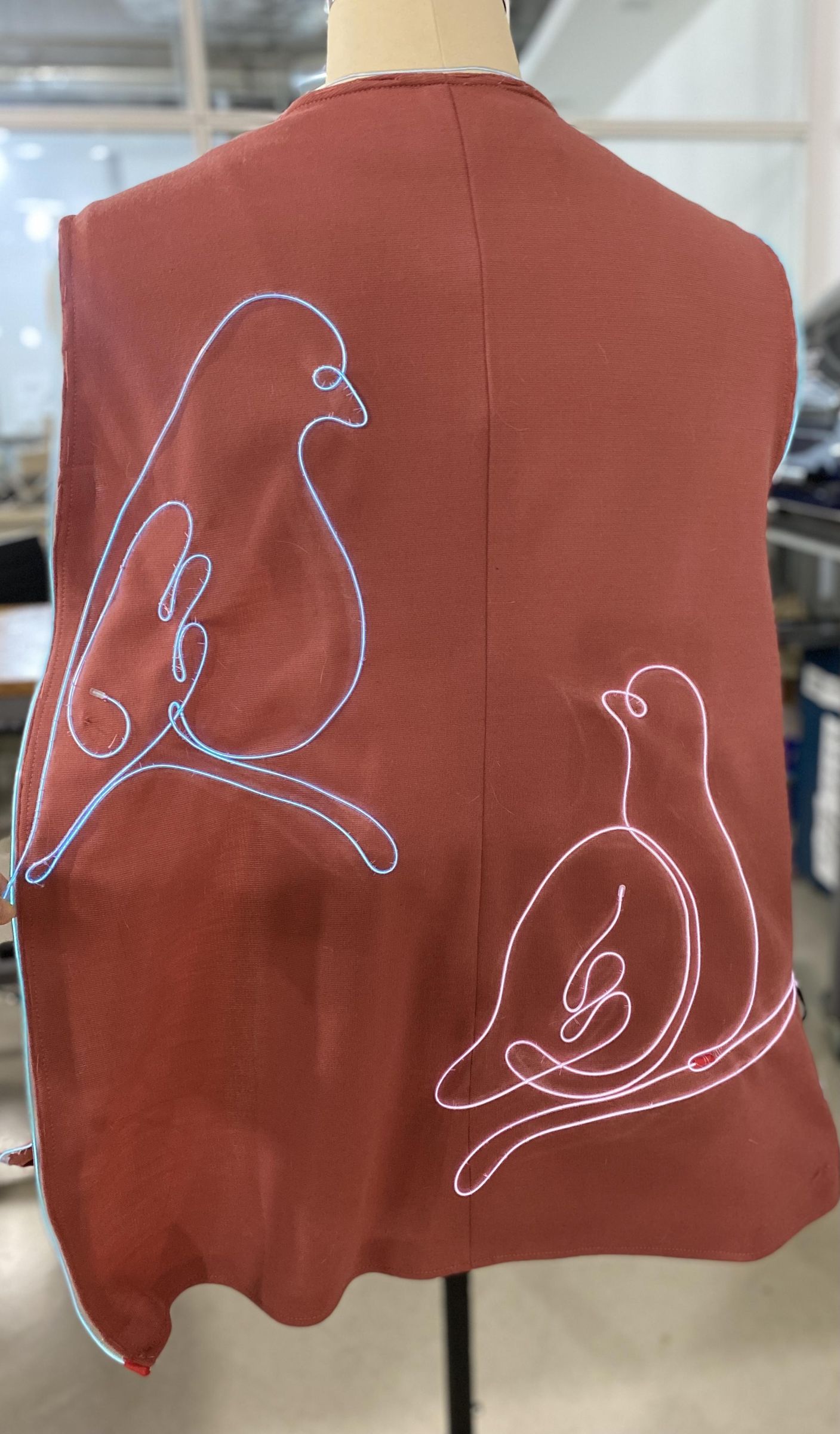 Studio Project 2: Enhanced Clothing With Glowing EL Wire : 7 Steps ...