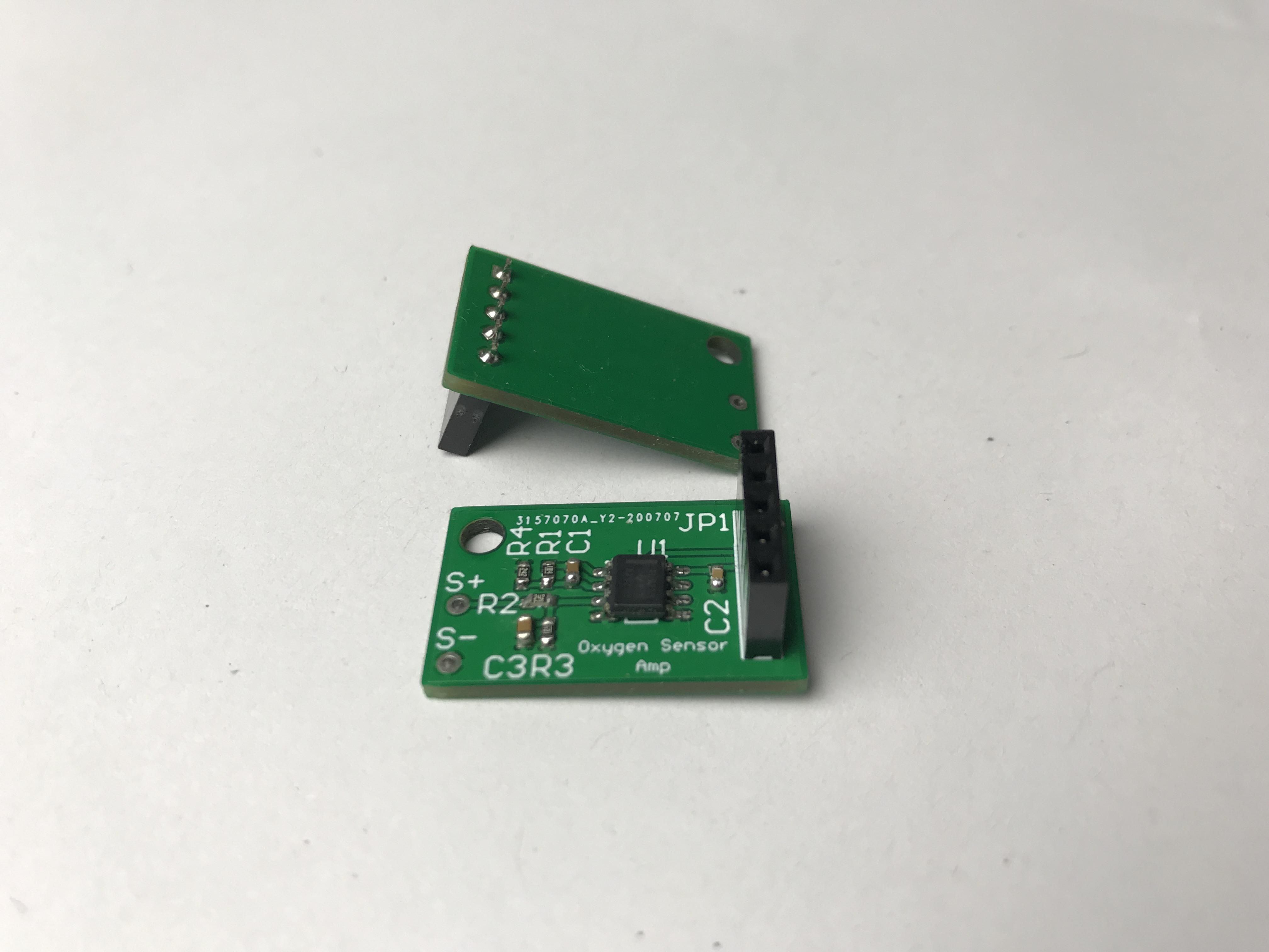 PCB Gain Circuit for SGX-VOX Electrochemical Oxygen Sensor 0-100% FiO2 ...
