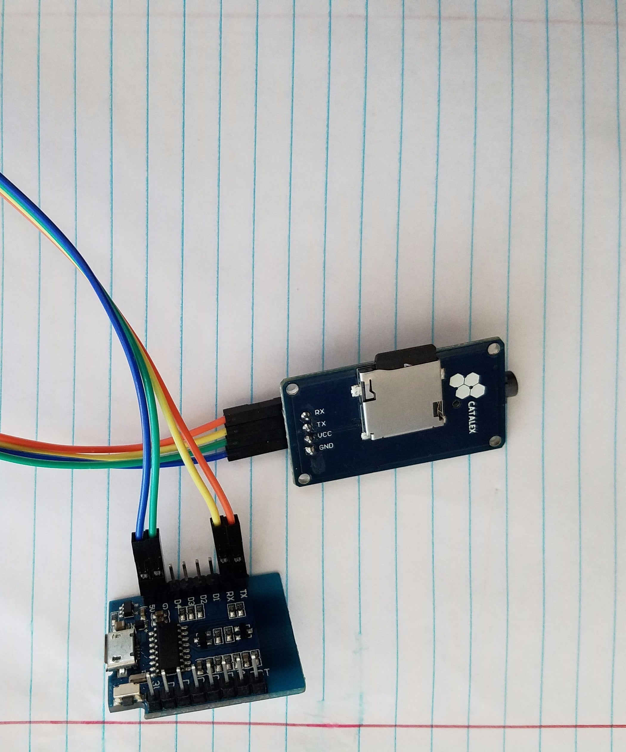 Wifi Enabled Mp3 Player Using The Esp8266 Module And Catalex Serial Mp3