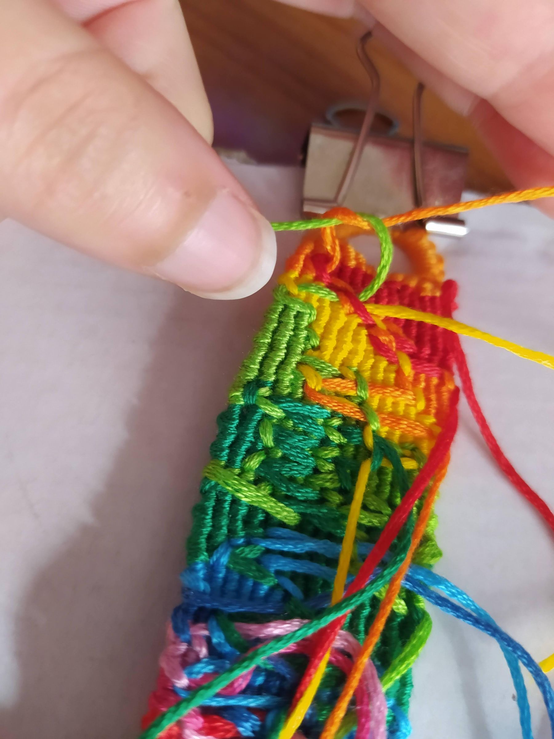 Alpha Pattern Macrame Bracelet: Spiral Tie Dye : 18 Steps (with ...