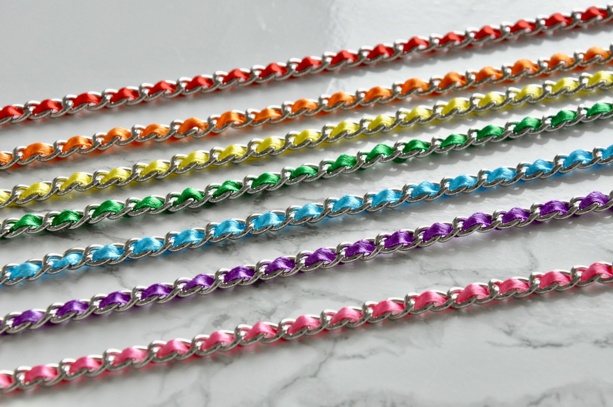 Ribbon Chain Necklace : 7 Steps (with Pictures) - Instructables