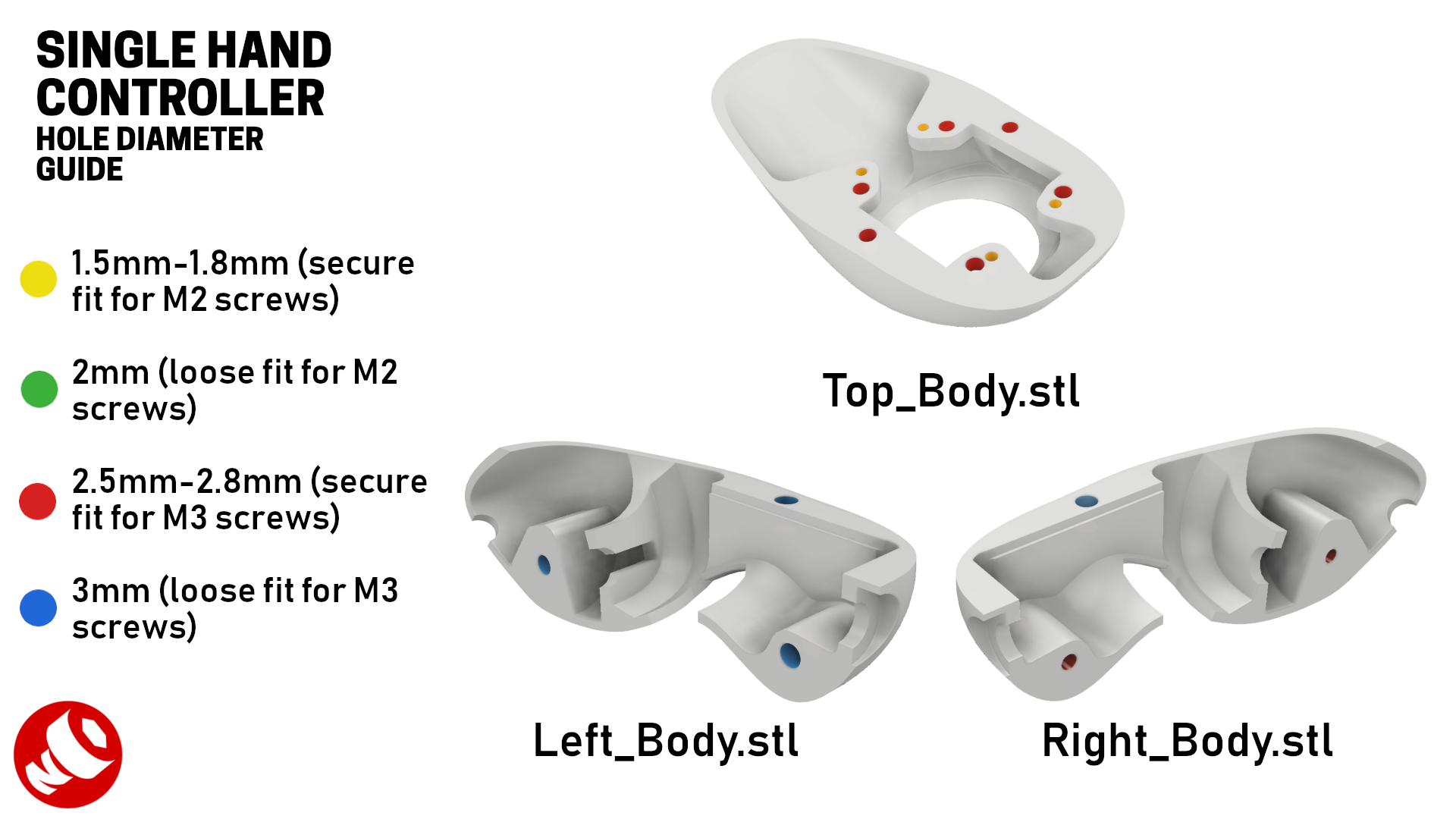 One-Hand 3D Printed Controller for Microcontroller Projects : 3 Steps ...