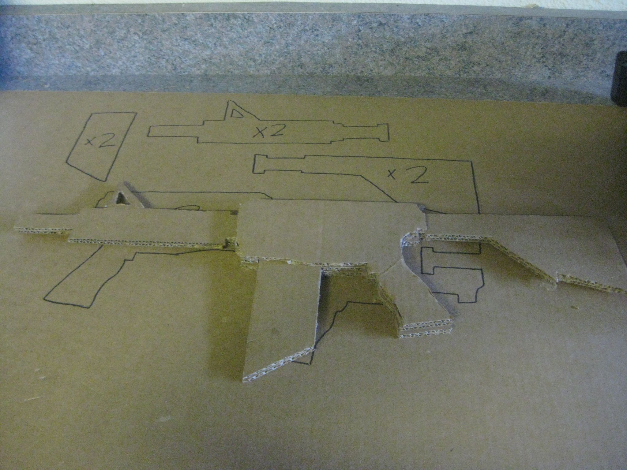 Cardboard Assault Rifle! : 5 Steps - Instructables