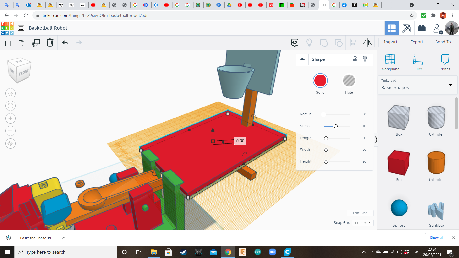 Tinkercad Robotics for School: Basketball Machine! : 16 Steps (with ...
