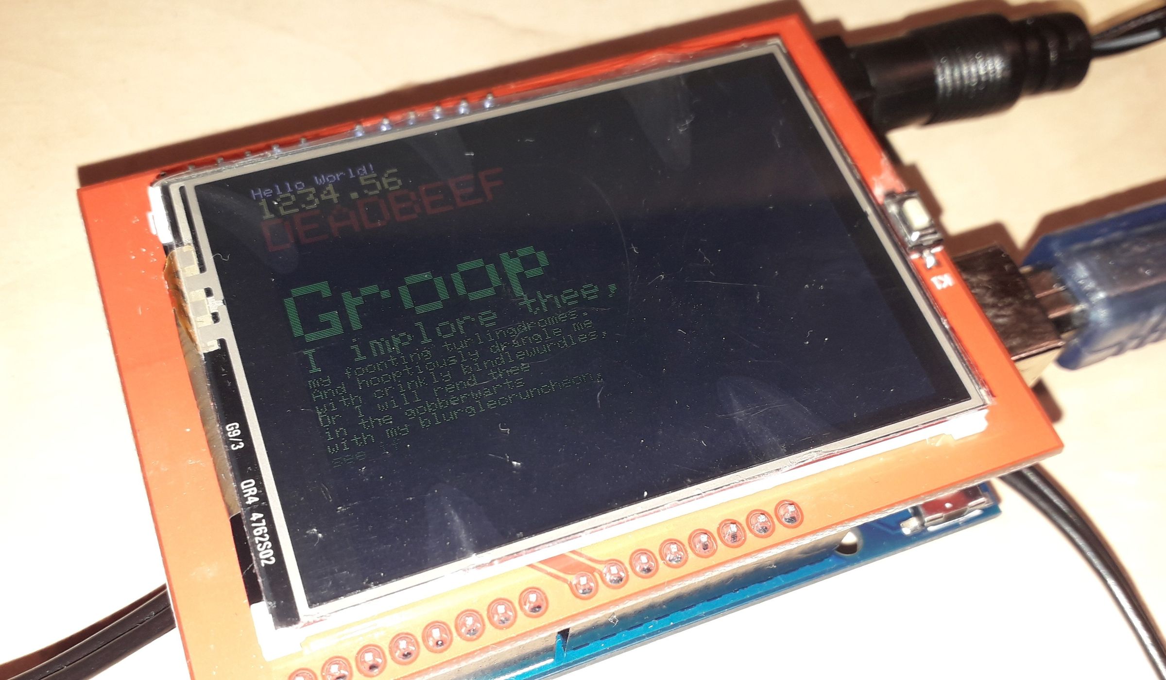 How to Use 2.4 Inch TFT LCD SPFD5408 With Arduino Uno and Mega : 5 ...