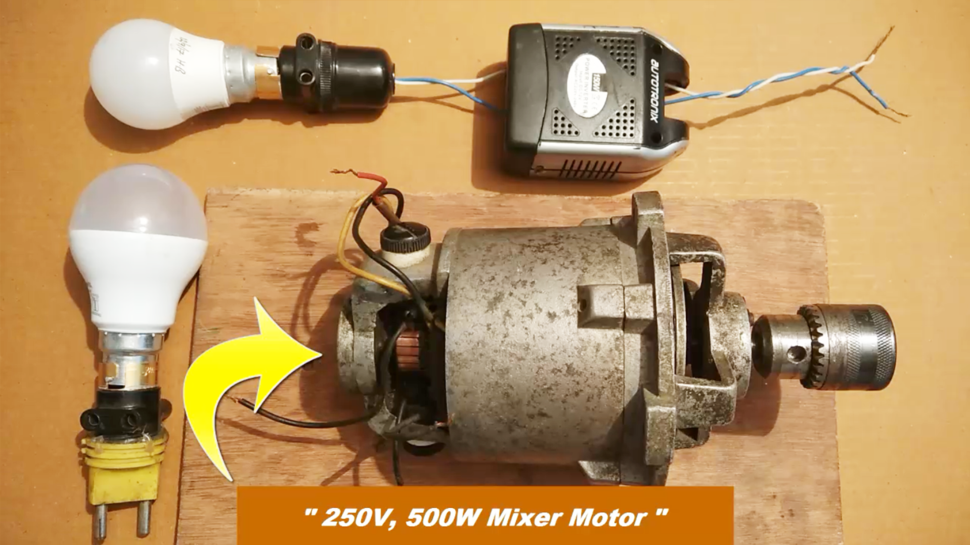 Making a Powerful Generator From a Blender Motor DIY : 3 Steps (with ...
