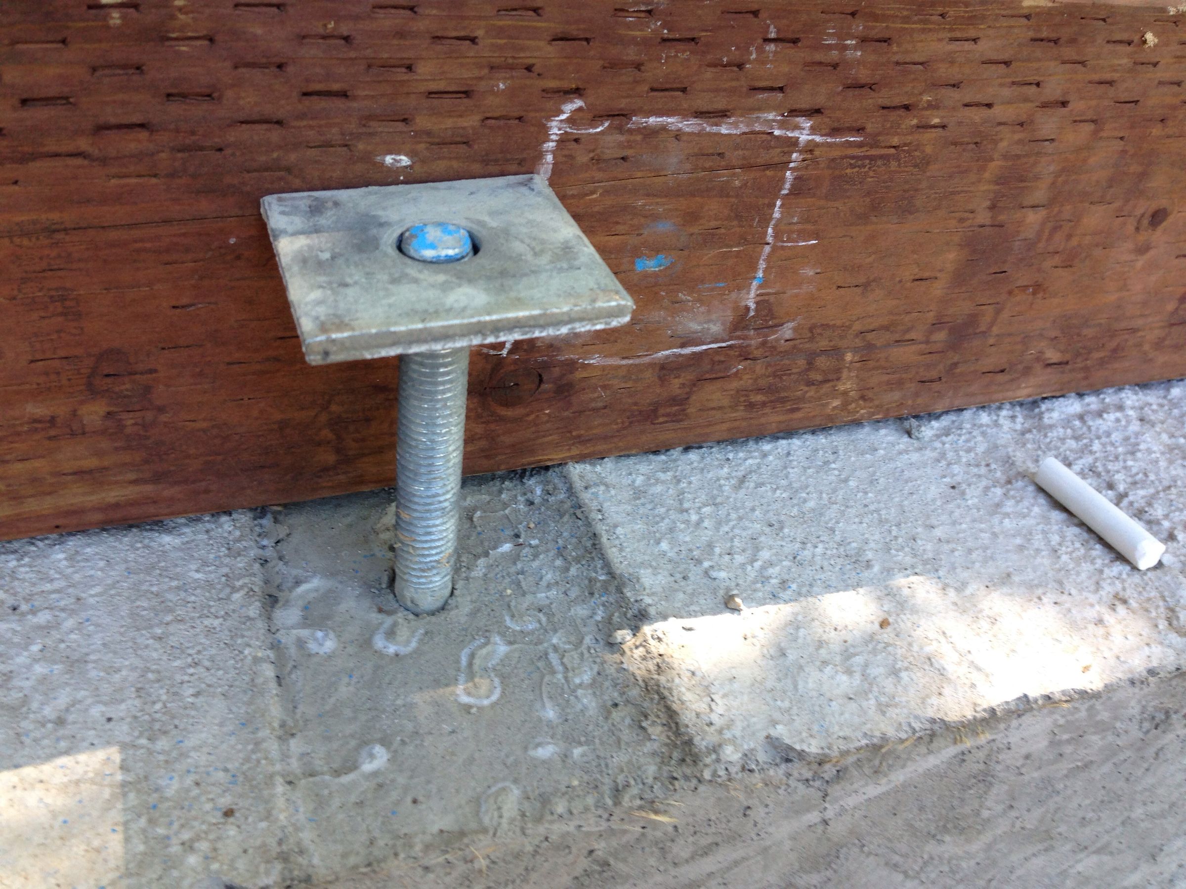 Trick for Attaching Sill Plates to Concrete Footings : 4 Steps (with ...