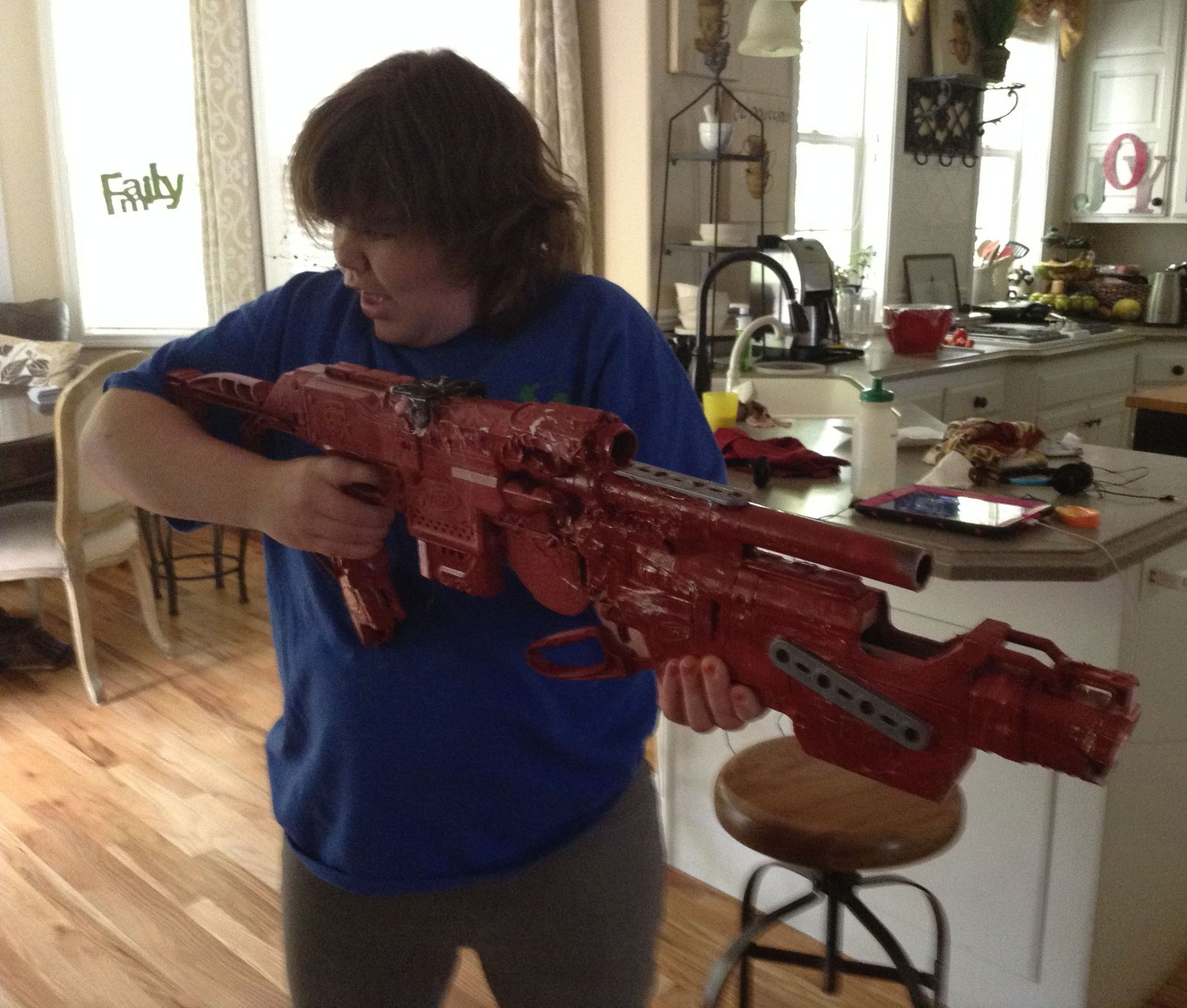 Futuristic Rifle/nerf Integration(and Exterior Modding) : 3 Steps ...