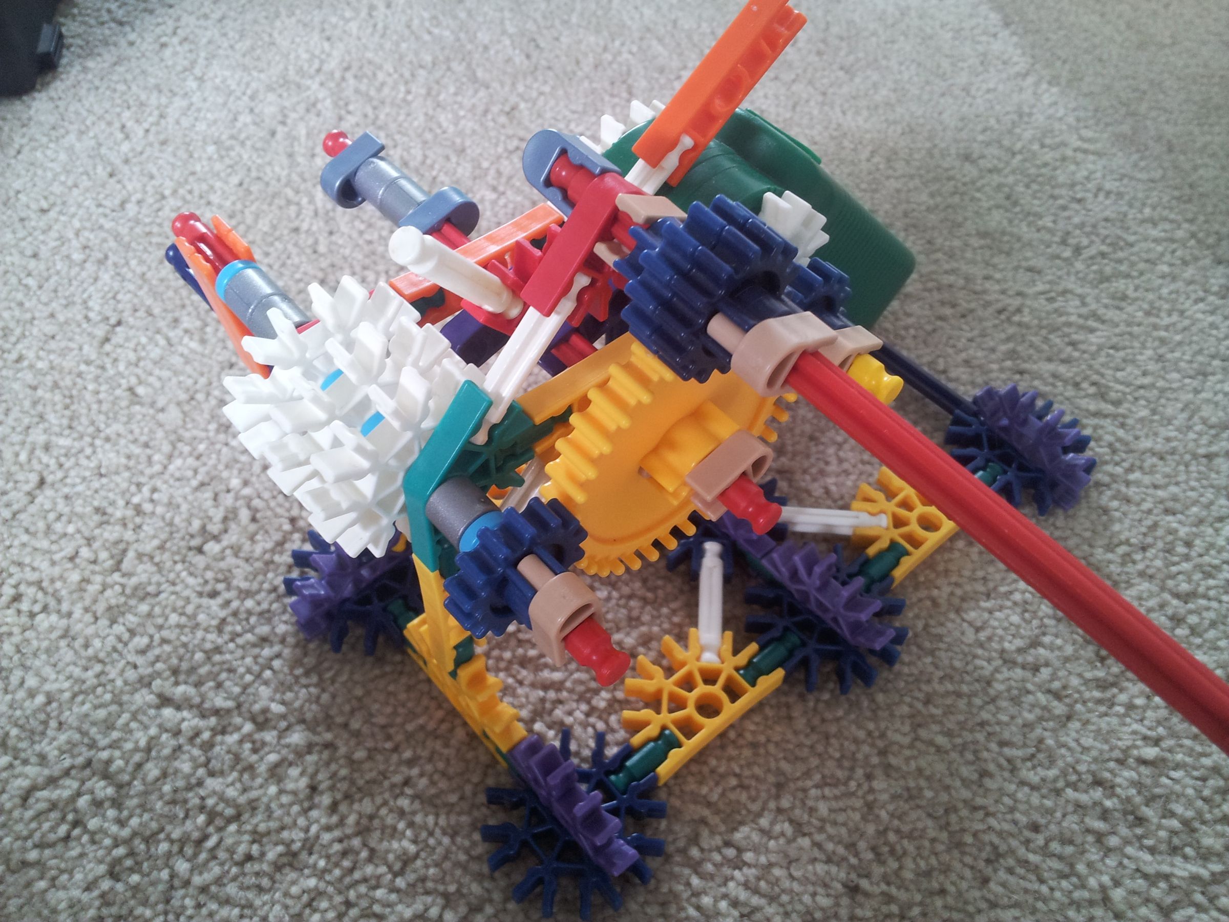 Knex Manual/Motor Gear Box : 7 Steps - Instructables