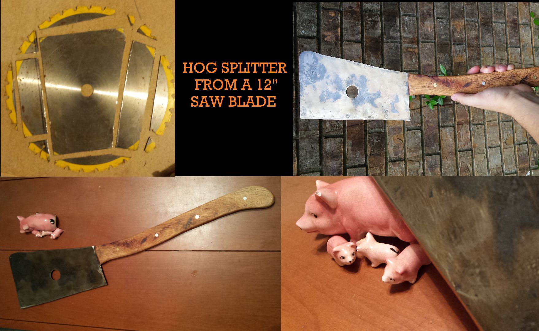 Hog Splitter From a 12" Saw Blade : 15 Steps - Instructables