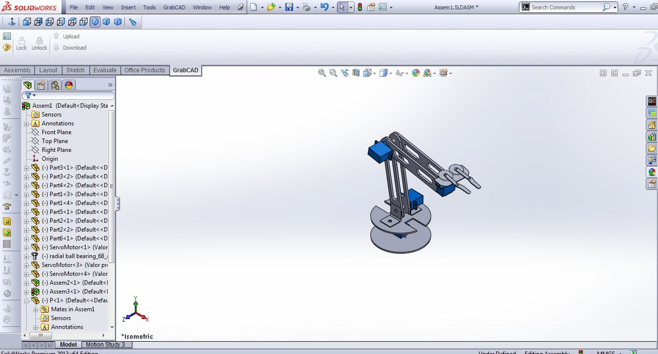 Robotic Arm SolidWorks - Instructables