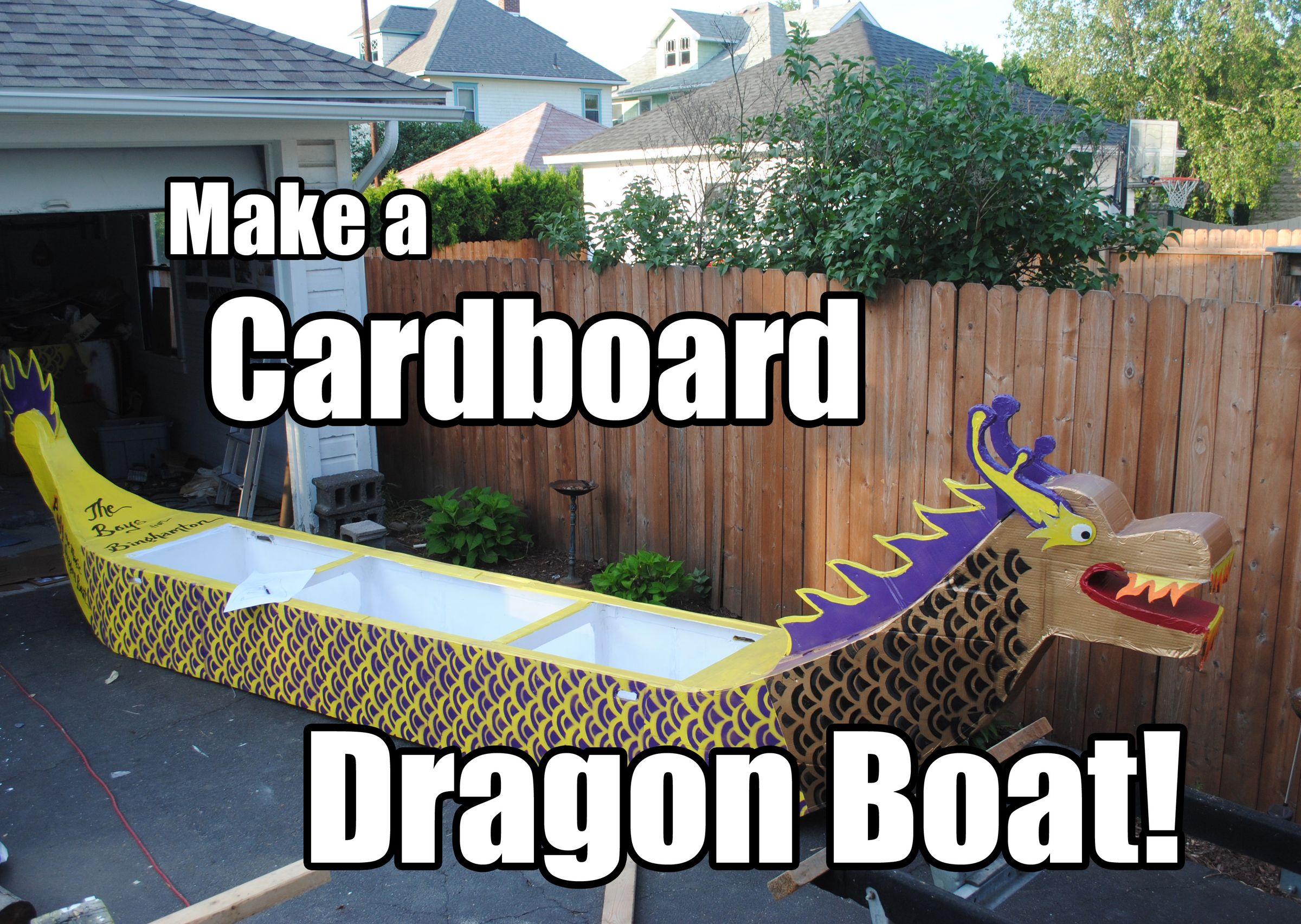 Make a Cardboard Dragon Boat! : 7 Steps (with Pictures) - Instructables
