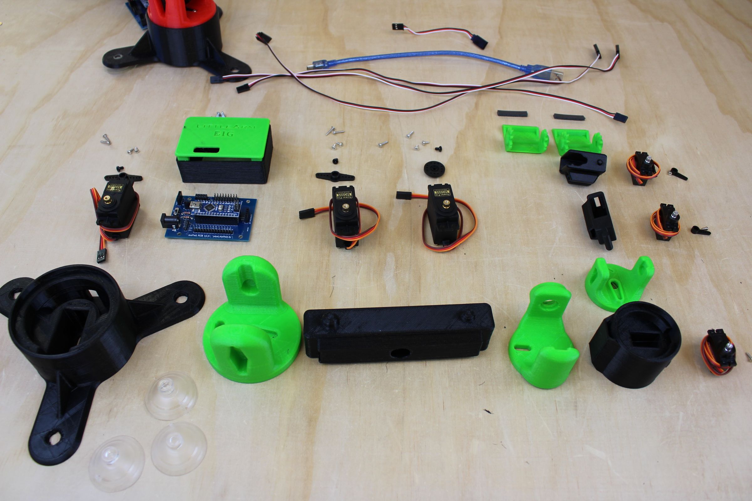 LittleArm Big: a Large 3D Printed Arduino Robot Arm : 19 Steps (with ...