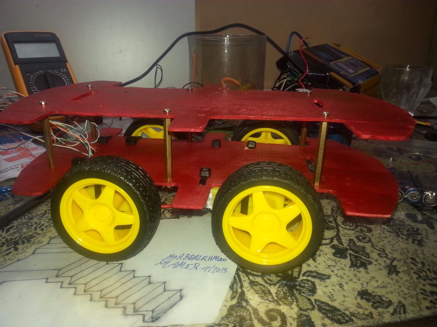 DIY 4WD Car Body for Arduino Robotics Projects and RC Cars : 6 Steps ...