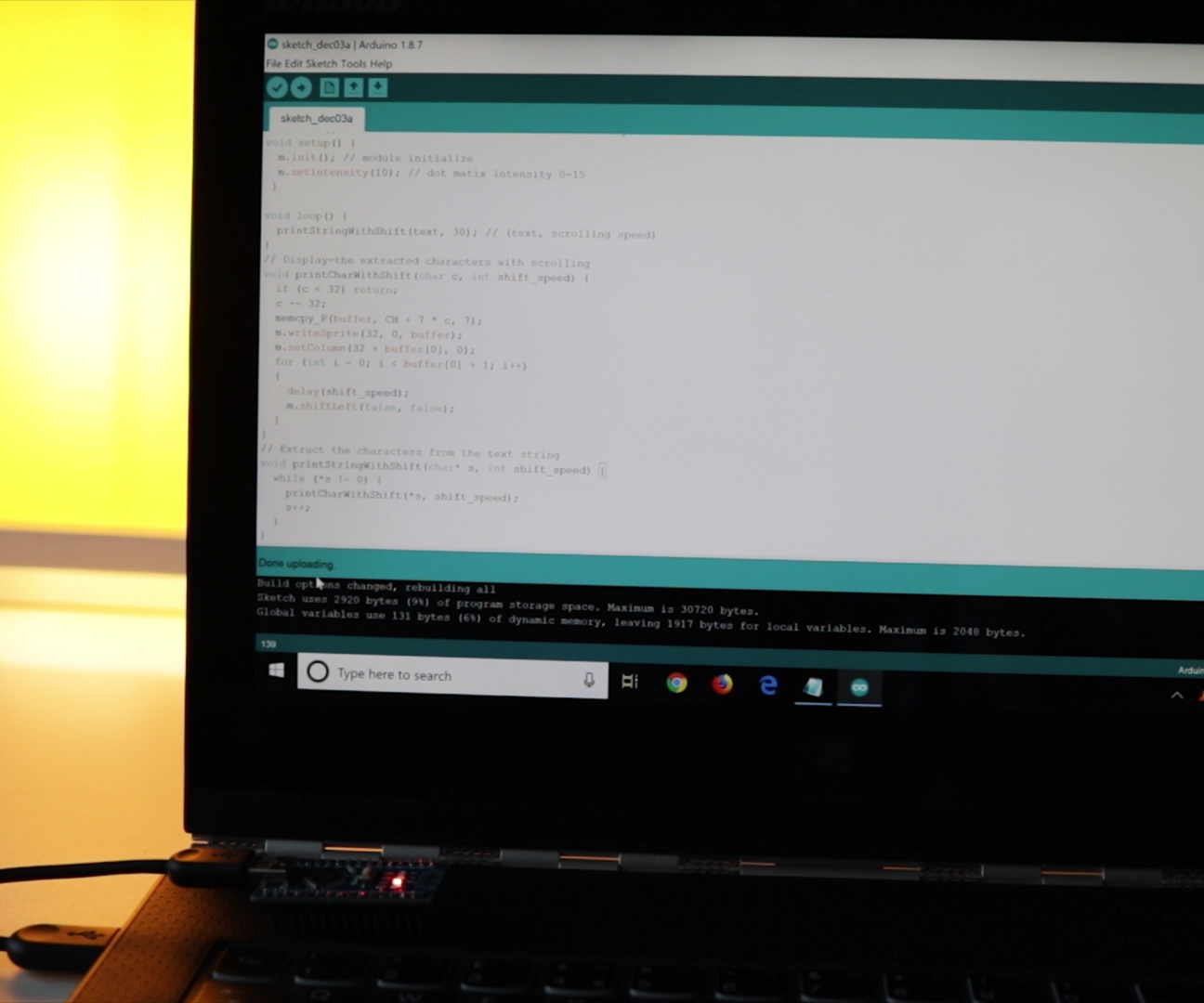Scrolling Text Display (A to Z Guide) : 25 Steps (with Pictures ...