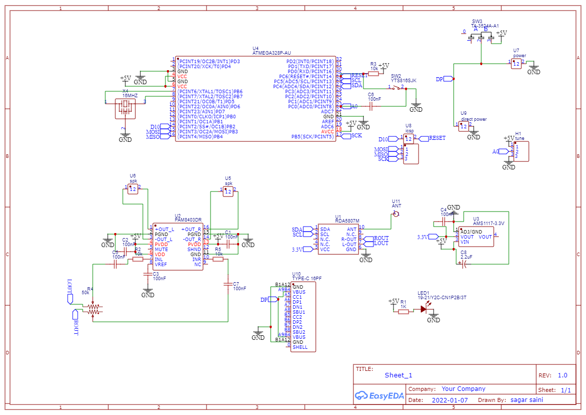Arduino Based Digital Audio FM Radio Using RDA5807 : 15 Steps ...