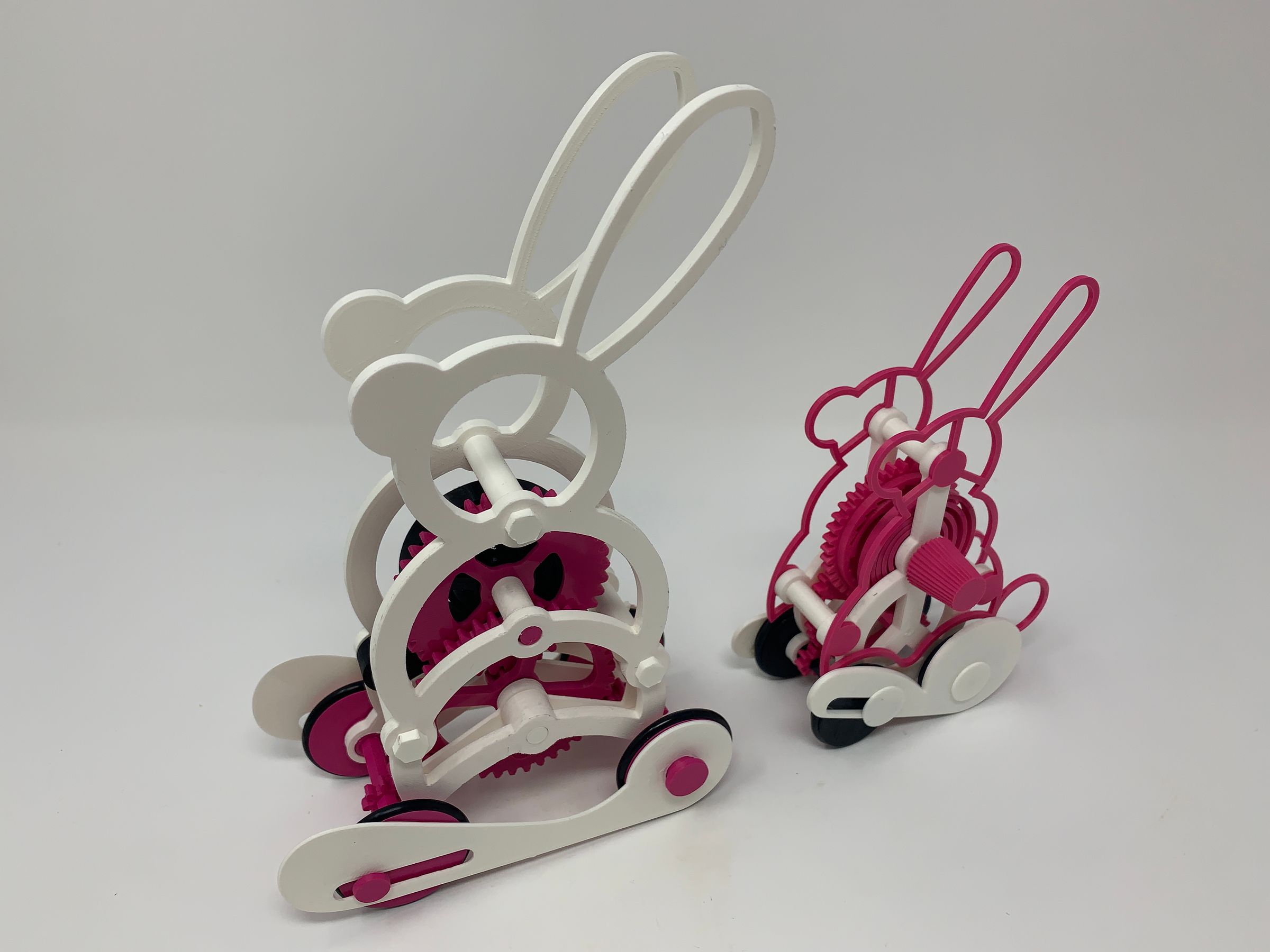 Windup Bunny 2 With a PLA Spring Motor and Floating Pinion Drive : 5 ...