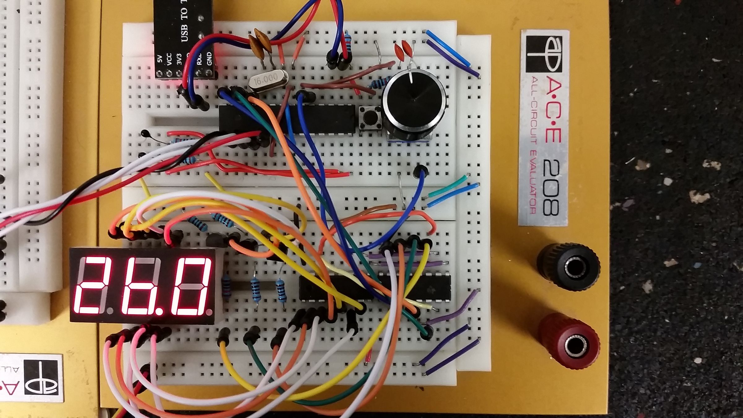 ATMega328P Rotary Encoder and 7-Segment Display : 6 Steps (with ...