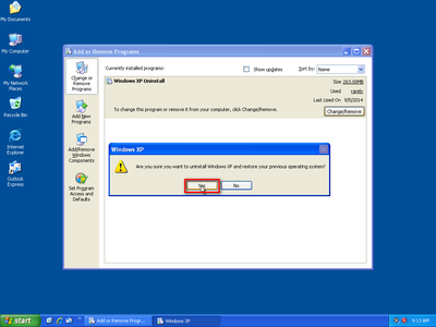 Uninstall Windows XP in Windows XP Uninstall and Return to Previous ...
