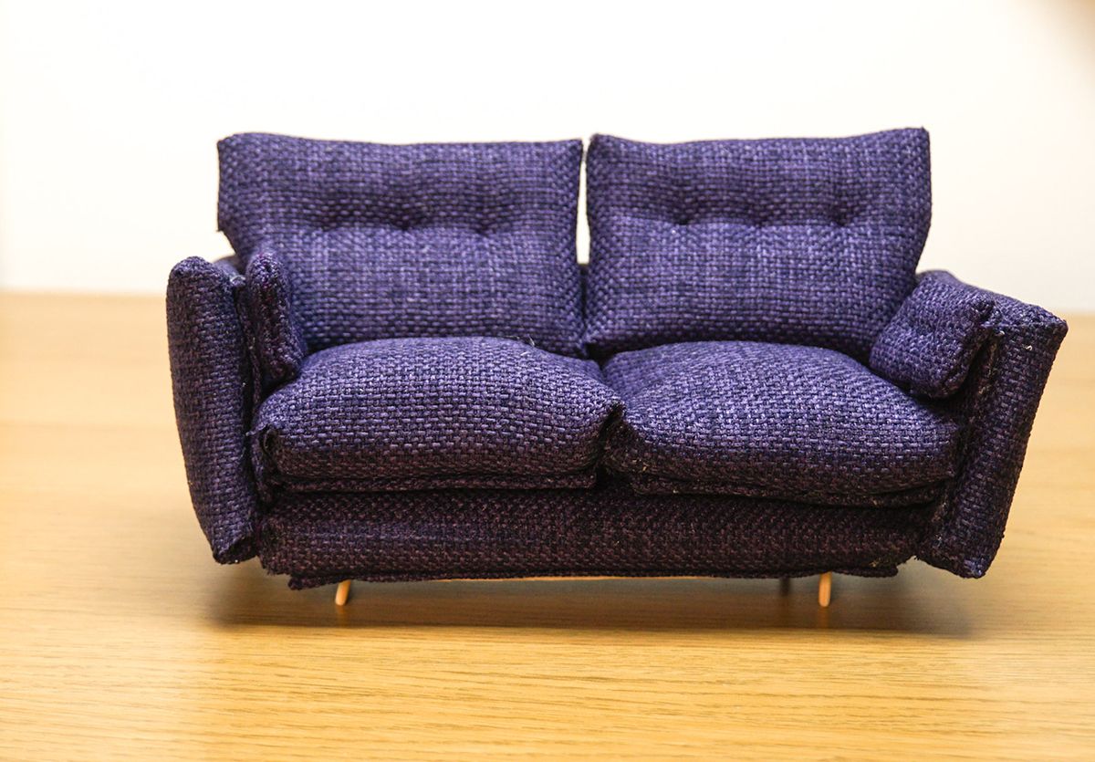 DIY Miniature Sofa! | How to Make Your Own Tiny Comfy Couch : 15 Steps ...