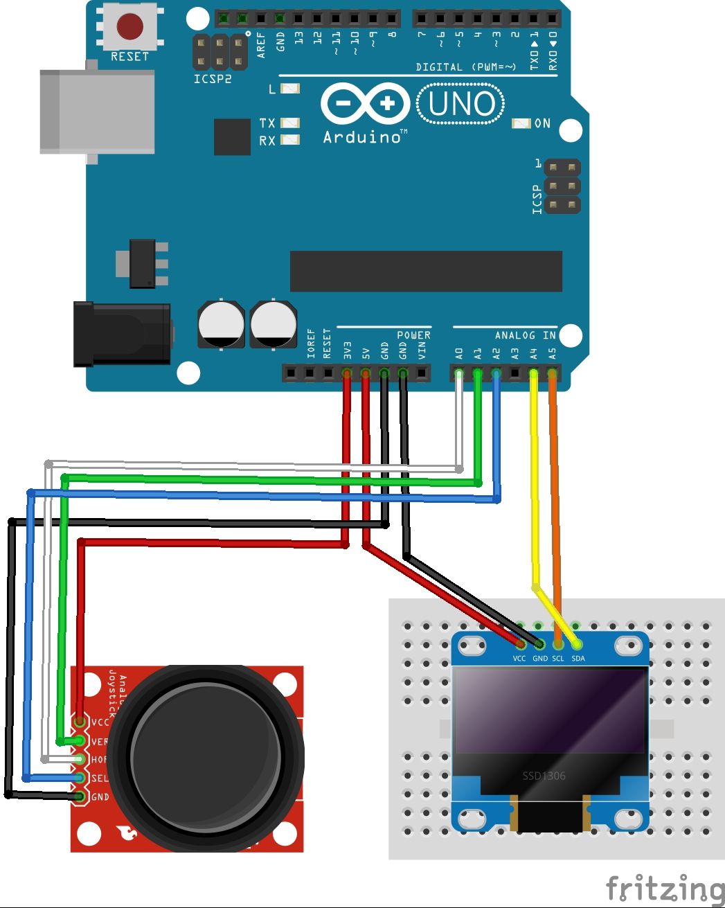 Arduino OLED 128X64 IIC Serial Display: Printing Text and Moving Images ...