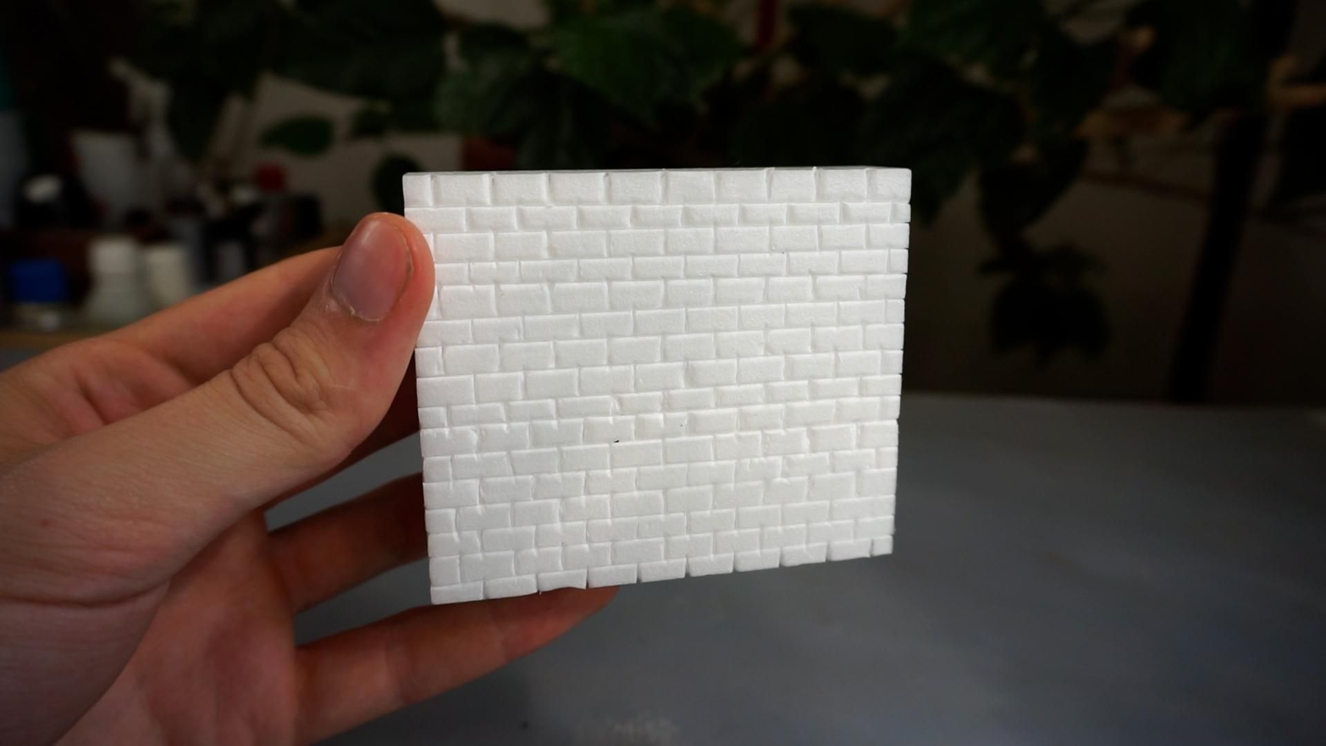 Turn Foam Into a Hyper-Realistic Brick Wall Model : 16 Steps (with ...