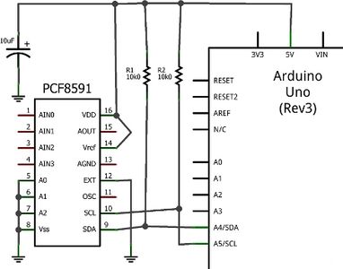 Arduino and PCF8591 ADC DAC IC : 7 Steps - Instructables